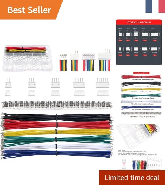 KIT DE CONNECTEURS JST 420 Pièces - Câbles Pré-sertis pour Applications ...