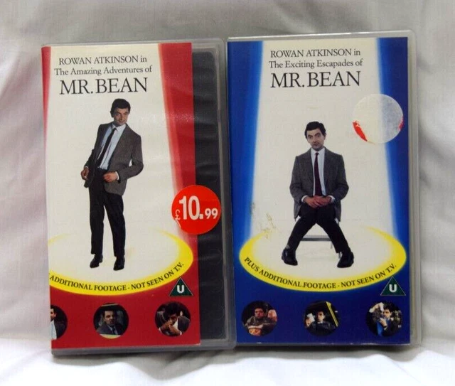 ROWAN ATKINSON MR BEAN two VHS tapes with additional footage not seen ...