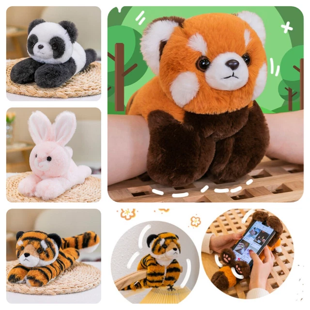 PANDA CLAPPING BUNNY Plush Toy Tiger Raccoon Hand Ring Gift Accessories ...