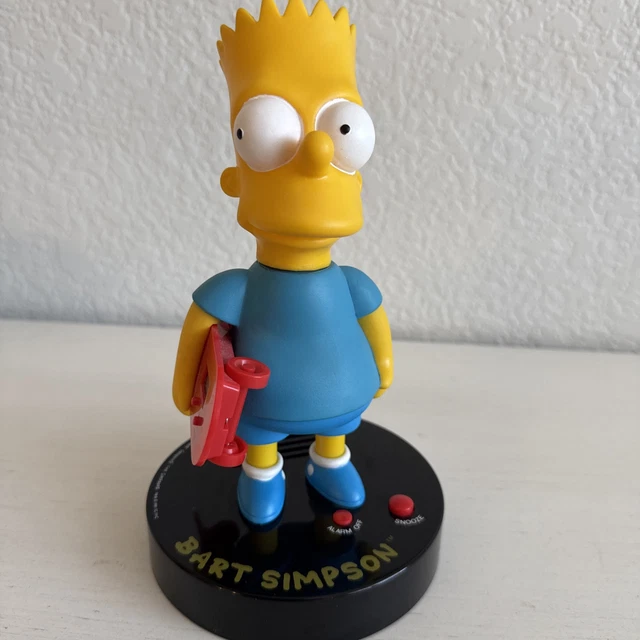 90'S BART SIMPSON/WESCO Talking Alarm Clock/The Simpsons/Rare 1991 ...