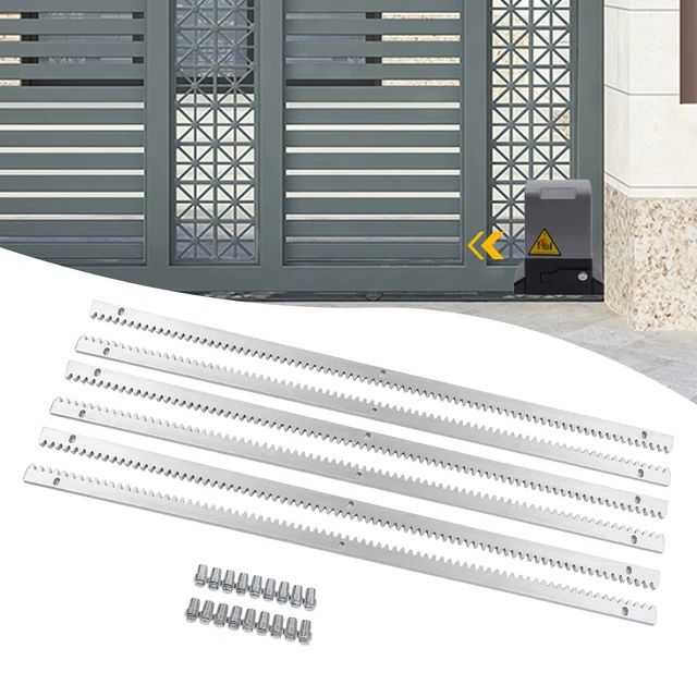 STEEL GATE TOOTH Toothed Rack Automatic Sliding Gate Opener Rails 6X 1m ...