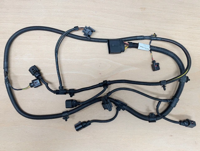 GENUINE VW TOUAREG MK1 7L Parking Sensor Wiring Loom Front Bumper (2003 ...