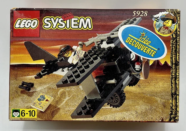 AVION BIPLAN DÉSERT Bi-Wing Baron - LEGO Adventurers 5928 - 1998 - Neuf ...