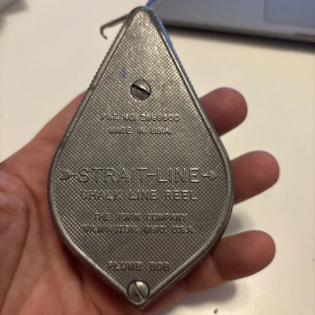 VINTAGE SEARS/CRAFTSMAN 100FT Chalk/Plumb Line 37734 & Irwin Strait ...