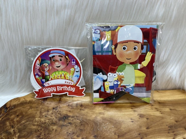HANDY MANNY “HAPPY Birthday” Banner and Cake Topper Lot Toddler Party ...
