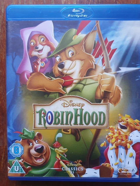 ROBIN HOOD BLU Ray REG FREE DISNEY'S 21ST ANIMATED CLASSIC 83mins 1973 ...