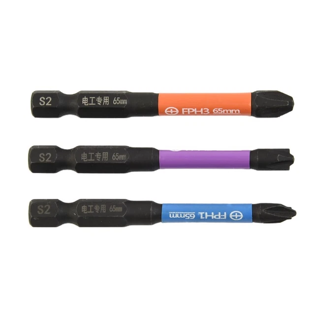 PREMIUM ALLOY STEEL For Electrician Screwdriver Bit PH1 PH2 PH3 with ...