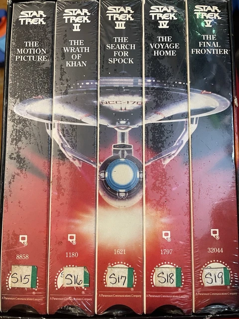 STAR TREK VHS Collection Sealed Tapes Set 1-5 Rare Collector’s Edition ...