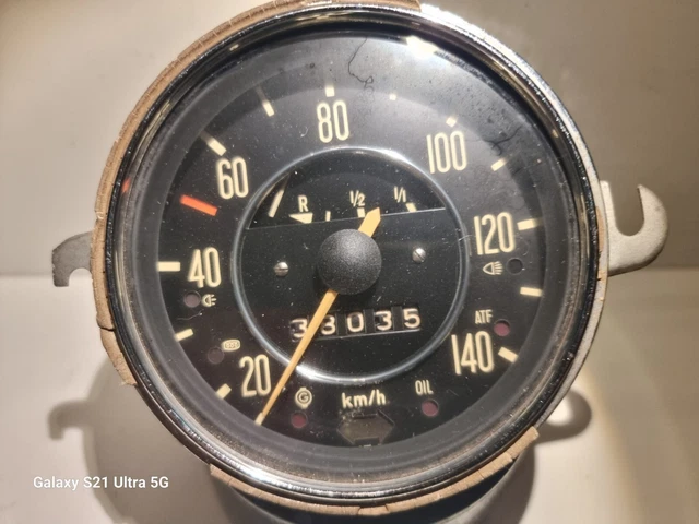 VW KÄFER VDO Tacho Tachometer Kombi Instrument Uhr 140 km/h 113957021K ...