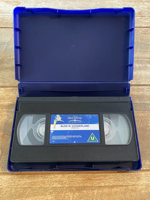 WALT DISNEY CLASSICS Alice In Wonderland VHS Video Blue Box Rare Cover ...