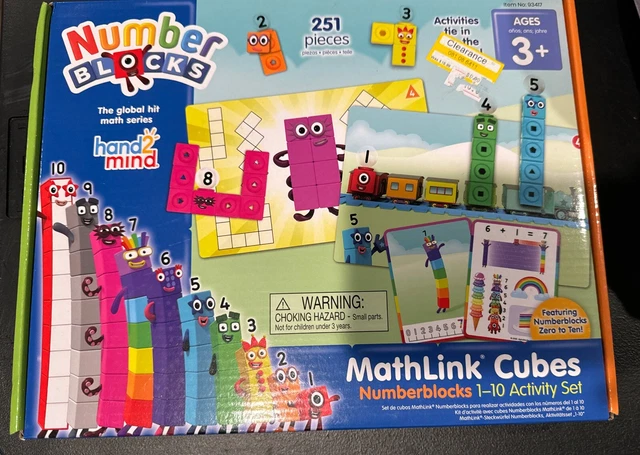 HAND2MIND NUMBERBLOCKS MATHLINK Cubes Numberblocks 1-10 Activity Set ...