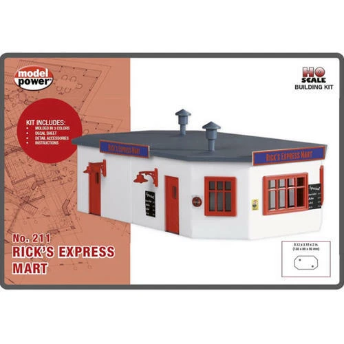 MENARDS ~ HO Scale Model Power Rick's Express Mart (Building Kit) 211 ...