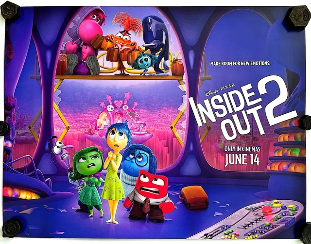 INSIDE OUT 2 Quad Movie Cinema Poster (30x40") Original and Genuine! £8 ...
