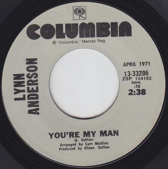 LYNN ANDERSON YOU'RE My Man 7" vinyl USA Columbia 1972 1333206 EUR 4,33 ...