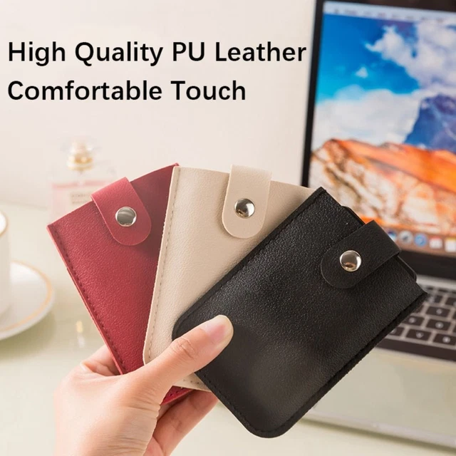 PULL-OUT TYPE ID Card Holder Laminated Concealed Business Card Case Men ...