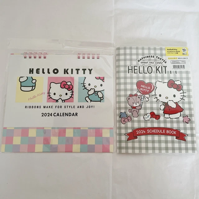 HELLO KITTY DESK Calendar ＆ Schedule book 2024 Japanese Edition NEW £13 ...