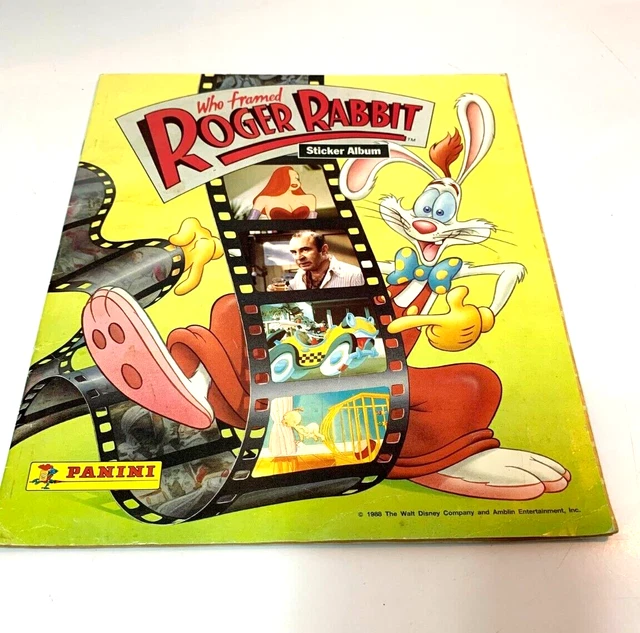PANINI WHO FRAMED Roger Rabbit Sticker Album - 1988 £7.99 - PicClick UK