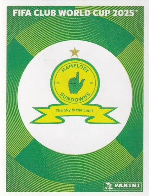 PANINI 2025 FIFA Club World Cup 25 Sticker Numéro 389 Mamelodi Sundowns ...