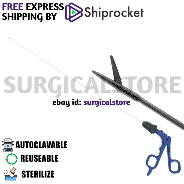 LAPAROSCOPIC HYSTEROSCOPY SEMI RIGID GRASPER SCISSOR FORCEPS 4Fr 450mm ...
