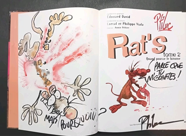 PTILUC DEDICACE RAT'S 2 Ed. Les Humanoïdes Associés EO 1996 TBE EUR 35 ...