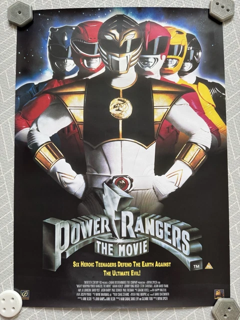 RARE VINTAGE POWER Rangers: The Movie Original 1995 Release Film Poster ...