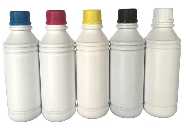 5X1000ML DTF INK CMYKW Direct to Film Printer Heat Transfer Film Hot ...