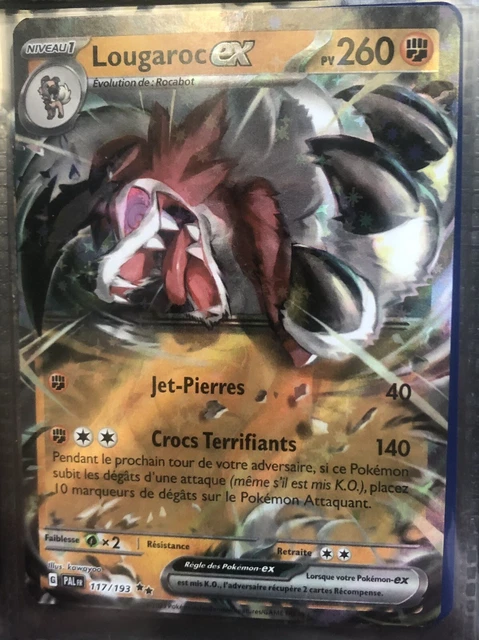 CARTE POKEMON LOUGAROC 117/193 EX EV2 Ecarlate et Violet PAL FR NEUF ...