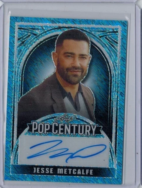 2024 LEAF POP Century Jesse Metcalfe Auto 7/15 Light Blue Shimmer ...