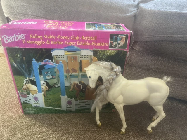 BARBIE HORSE RIDING Stable Playset Vintage 1998 Mattel With Horse £35. ...
