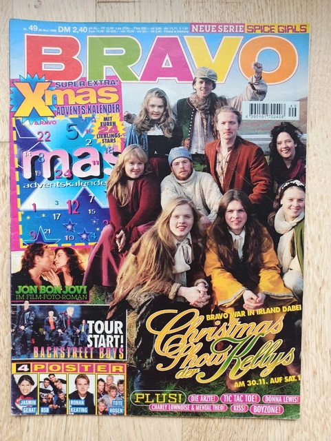 BRAVO ZEITSCHRIFT NR 49 28. November 1996 Kelly Family Bon Jovi Tote ...