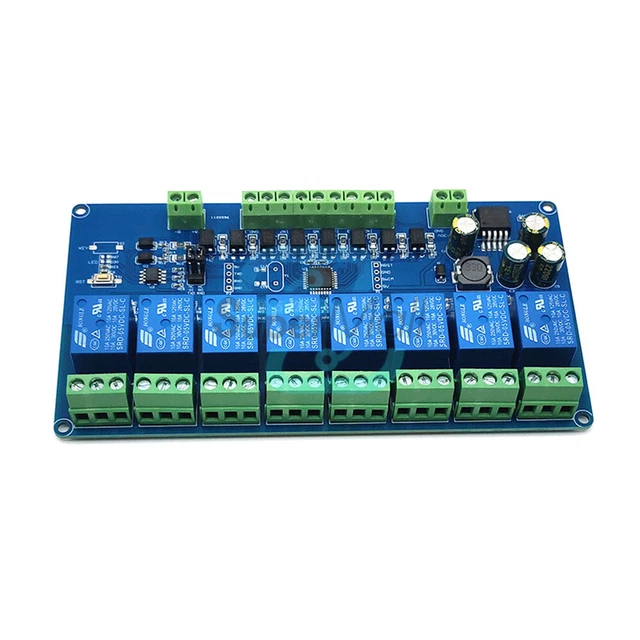 MODBUS RTU 7-30V 8 Channel Relay Module RS485 TTL Multifunction Control Switch EUR 16,26 ...